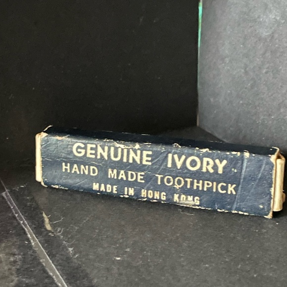 Kitchen | Antique Vintage Ivory Toothpick In Protective Sleeve And Box ...